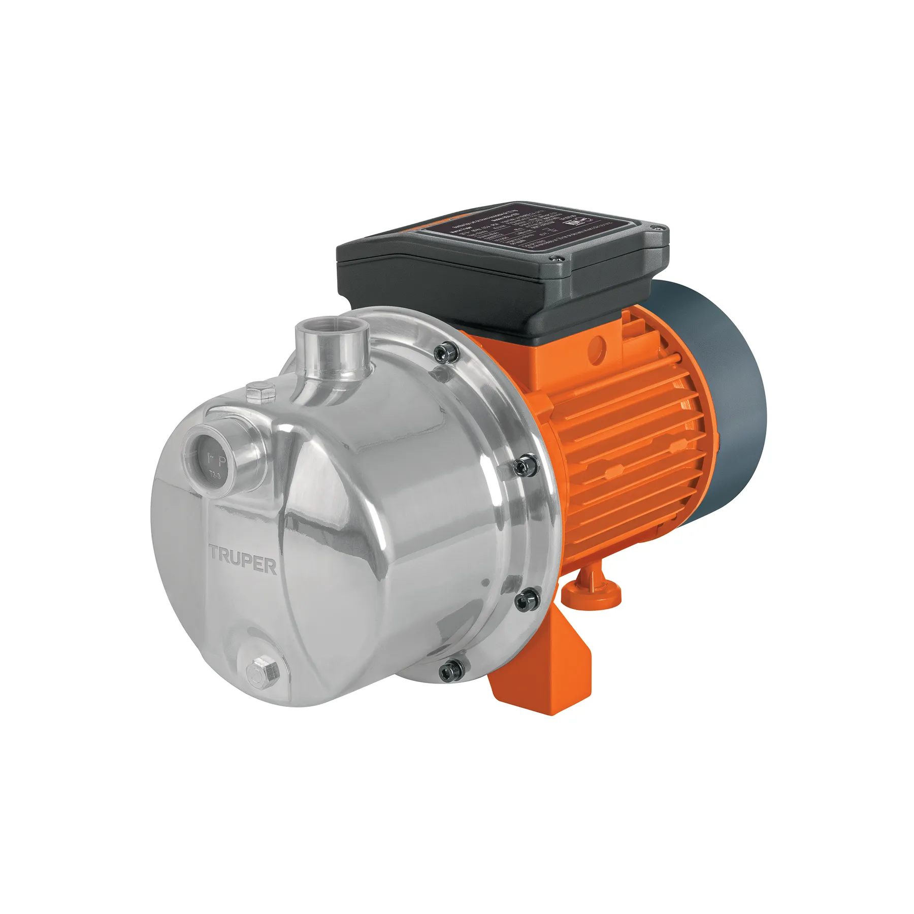 Bomba eléctrica tipo jet para agua, acero inoxidable, 3/4 HP