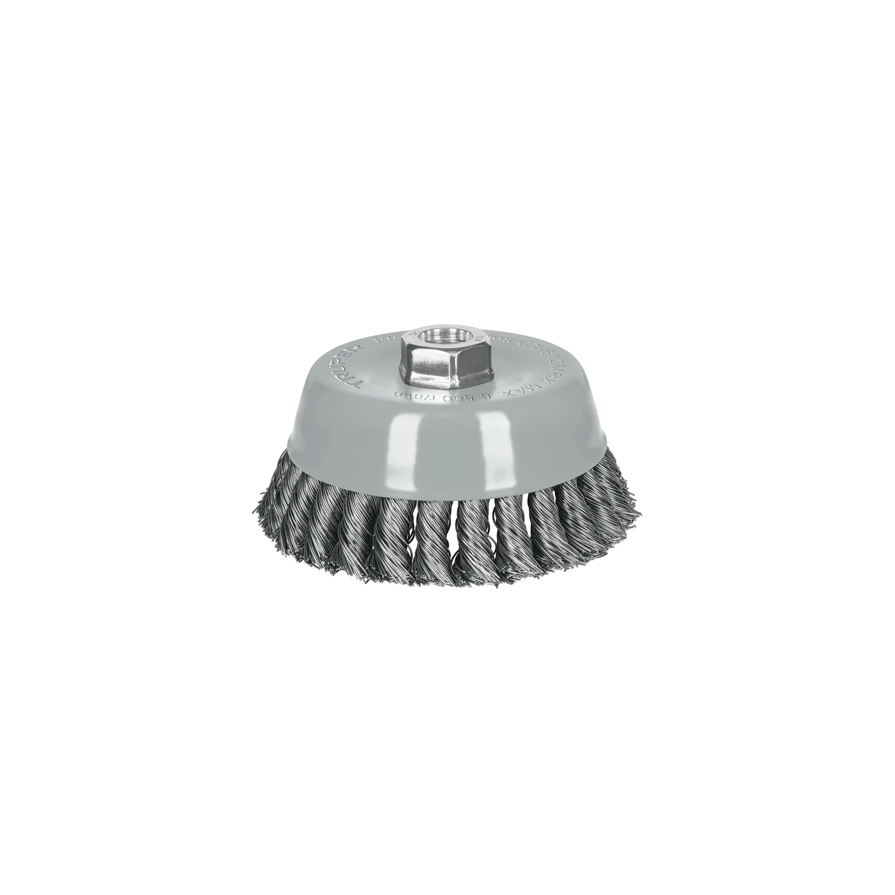 Carda copa 5' alambre trenzado grueso, Multi-rosca, Truper