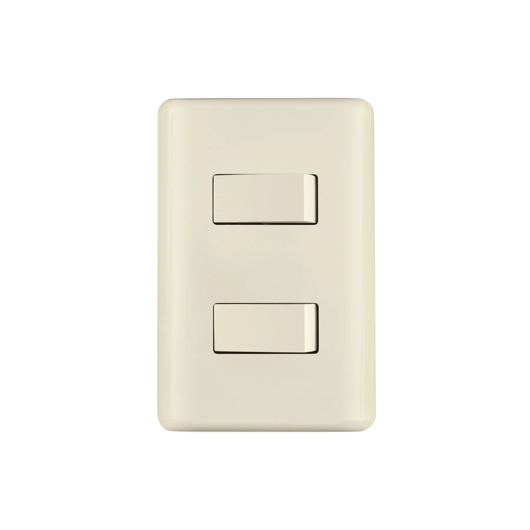 Placa armada 1 interruptor y 1 escalera, marfil, Basic