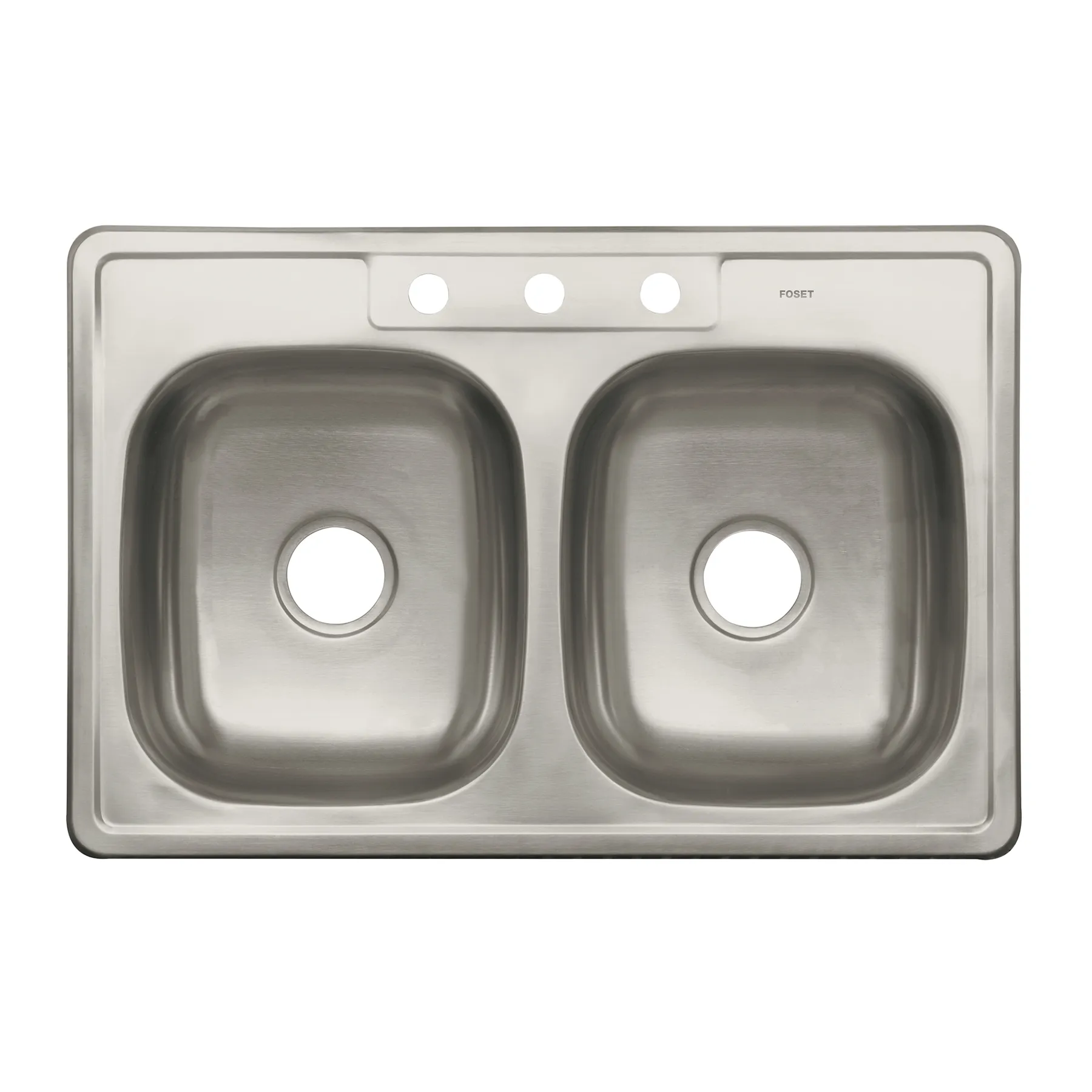 Tarja de empotrar doble tina 86 x 56 cm, Foset Basic