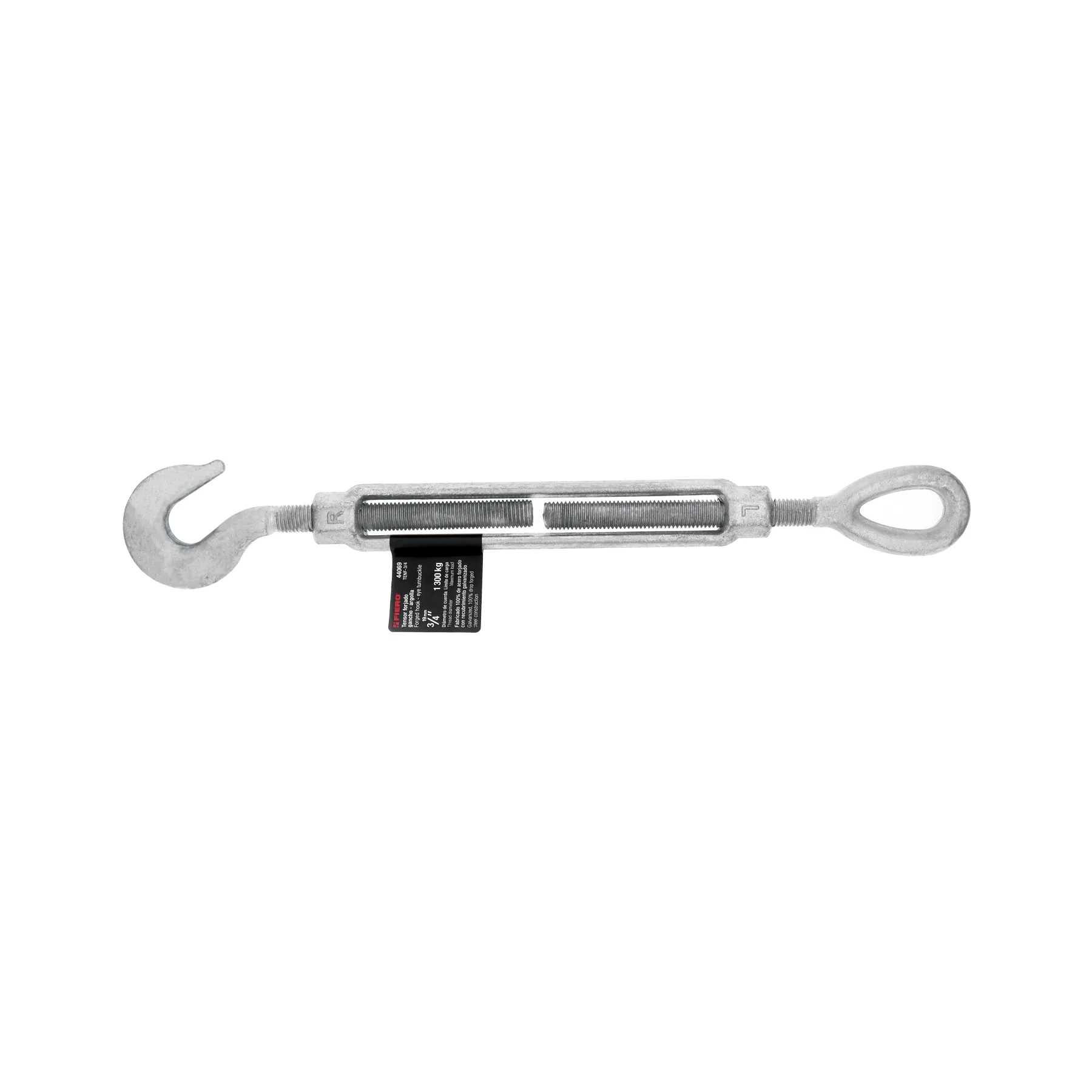 Tensor forjado 3/4' gancho-argolla, Fiero
